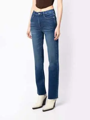 FRAME High-rise Straight-leg Jeans