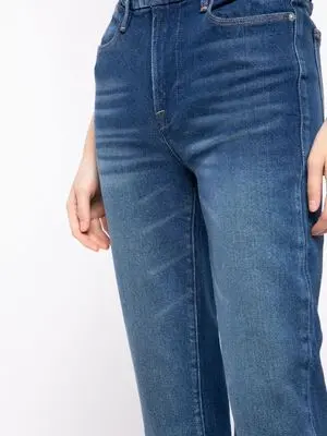 FRAME High-rise Straight-leg Jeans
