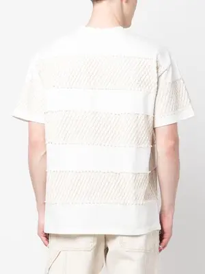 MSGM Mesh-panel Short-sleeved T-shirt