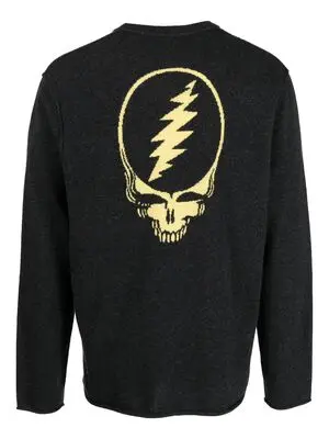 JAMES PERSE Grateful Dead Intarsia Knit Cashmere Jumper
