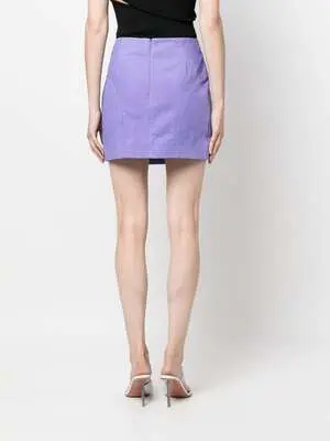 Remain Birger Christensen Corduroy Leather Mini Skirt