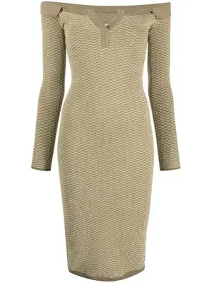 Jacquemus La Robe Pampero Off-shoulder Polo Dress