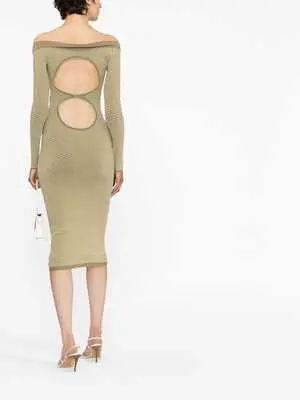 Jacquemus La Robe Pampero Off-shoulder Polo Dress