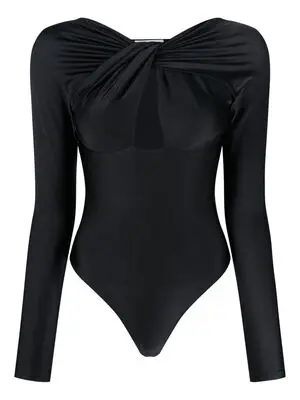 Coperni Twisted Cut-out Bodysuit - Black