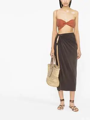 Jacquemus Le Bandeau Asymmetric Top - Red