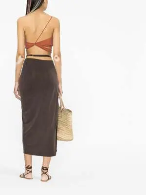 Jacquemus Le Bandeau Asymmetric Top - Red