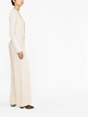 Khaite High-waisted Wide-leg Trousers