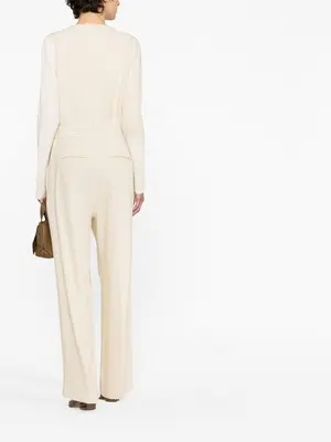 Khaite High-waisted Wide-leg Trousers