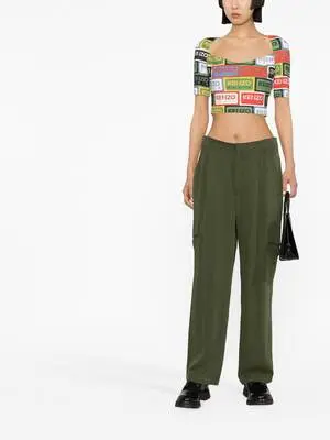 Kenzo Logo-print Crop Top