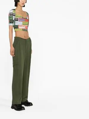 Kenzo Logo-print Crop Top