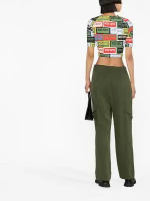Kenzo Logo-print Crop Top