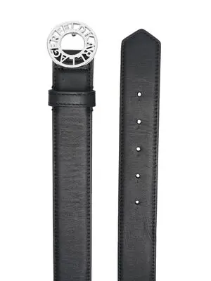 Karl Lagerfeld Leather Belt With Logo Buckle