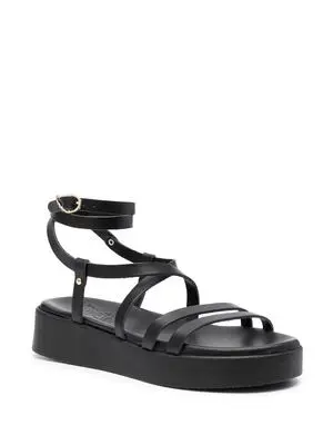 ANCIENT GREEK SANDALS 40mm Aristea Strappy Sandals - Black