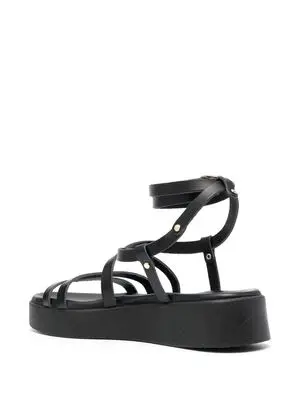 ANCIENT GREEK SANDALS 40mm Aristea Strappy Sandals - Black