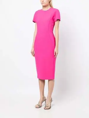 Victoria Beckham Tailored Midi Dress - Pink