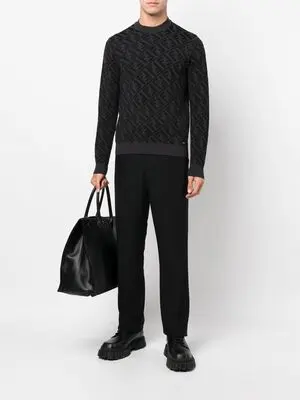 Fendi Ff Monogram-pattern Jumper
