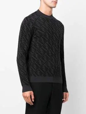 Fendi Ff Monogram-pattern Jumper