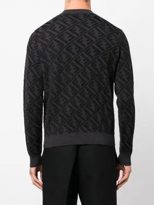 Fendi Ff Monogram-pattern Jumper