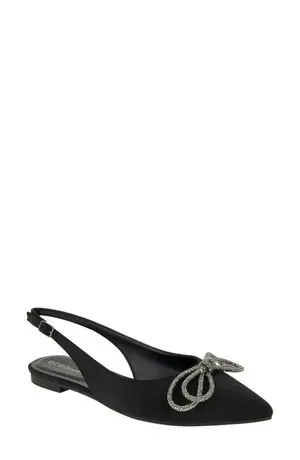 Bcbgmaxazria Kristin Rhinestone Slingback Mules - Black Neoprene