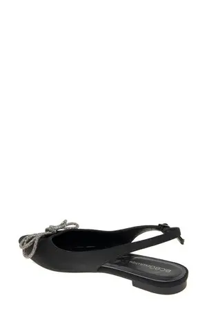 Bcbgmaxazria Kristin Rhinestone Slingback Mules - Black Neoprene