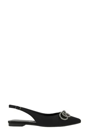 Bcbgmaxazria Kristin Rhinestone Slingback Mules - Black Neoprene
