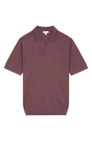REISS Duchie Johnny Collar Wool Polo