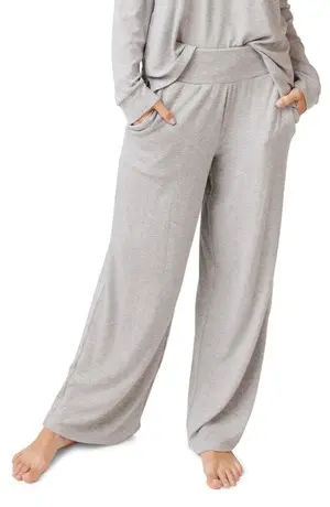 Cozy Earth Rib Pajama Pants Grey