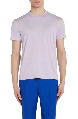 TOM FORD Short Sleeve Crewneck T-shirt Light Lavender