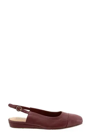 Softwalk Vittoria Slingback Flat - Mahogany