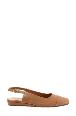Softwalk Vittoria Slingback Flat - Tan