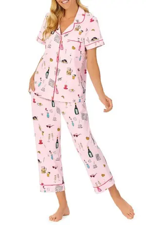 BEDHEAD PAJAMAS Classic Crop Pajamas - Lets Do Brunch