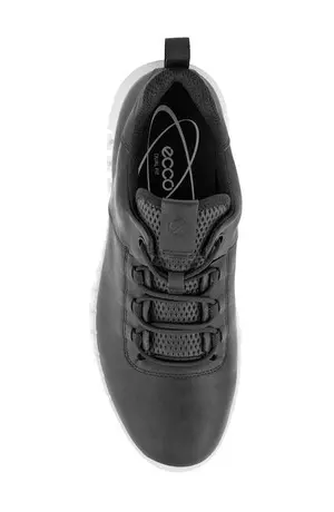 Ecco Gruuv Leather Sneakers - Black/black