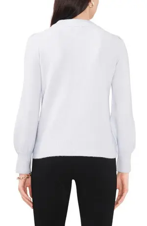 Chaus Imitation Pearl Collar Sweater - Frozen 422