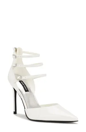 Nine West Frann Pointed Toe Pump White