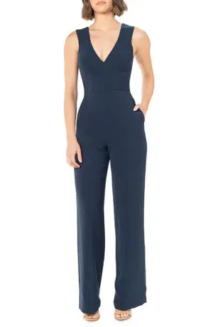 Dress The Population Dress The Population Sandra Jumpsuit Navy