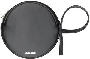 JIL SANDER Black Circle Coin Pouch