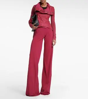 Rick Owens Bias Oversized Wide-leg Pants - Pink