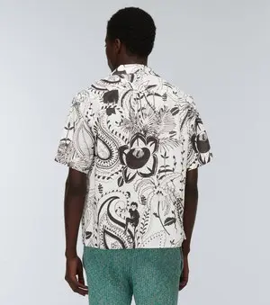 Alanui Oasis Of Imagination Bowling Shirt