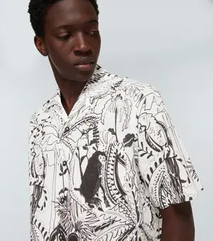 Alanui Oasis Of Imagination Bowling Shirt