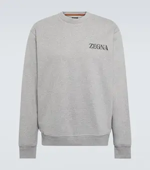 Zegna Cotton Sweatshirt - Grey