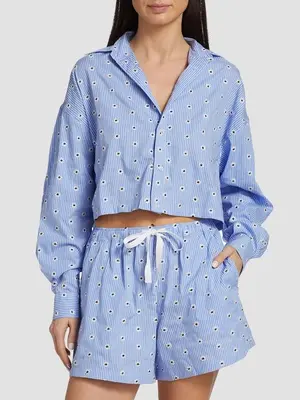 BLANCA VITA Thomas Cropped Shirt