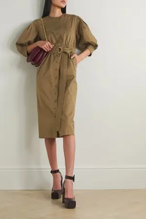Max Mara Ughetta Belted Midi Shirt Dress