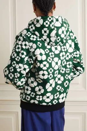 Marni Carhartt Wip Embroidered Floral-Print Cotton-Canvas Hooded