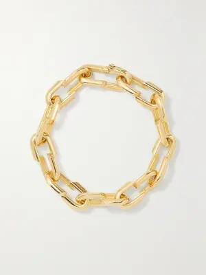 FOUNDRAE Medium Strong Hearts 18-karat Link Bracelet - Gold