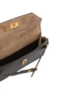 Ralph Lauren Crocodile-effect Leather Clutch Bag