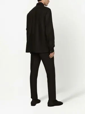 Dolce & Gabbana Logo-tag Linen Shirt