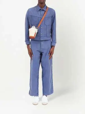 MAISON MARGIELA Woven Raffia Bucket Bag