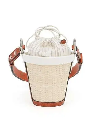 MAISON MARGIELA Woven Raffia Bucket Bag