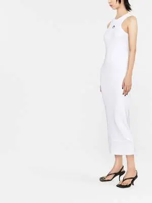 MARINE SERRE Logo-print Sleeveless Dress