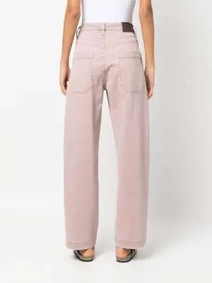 Brunello Cucinelli High-waisted Straight-leg Trousers